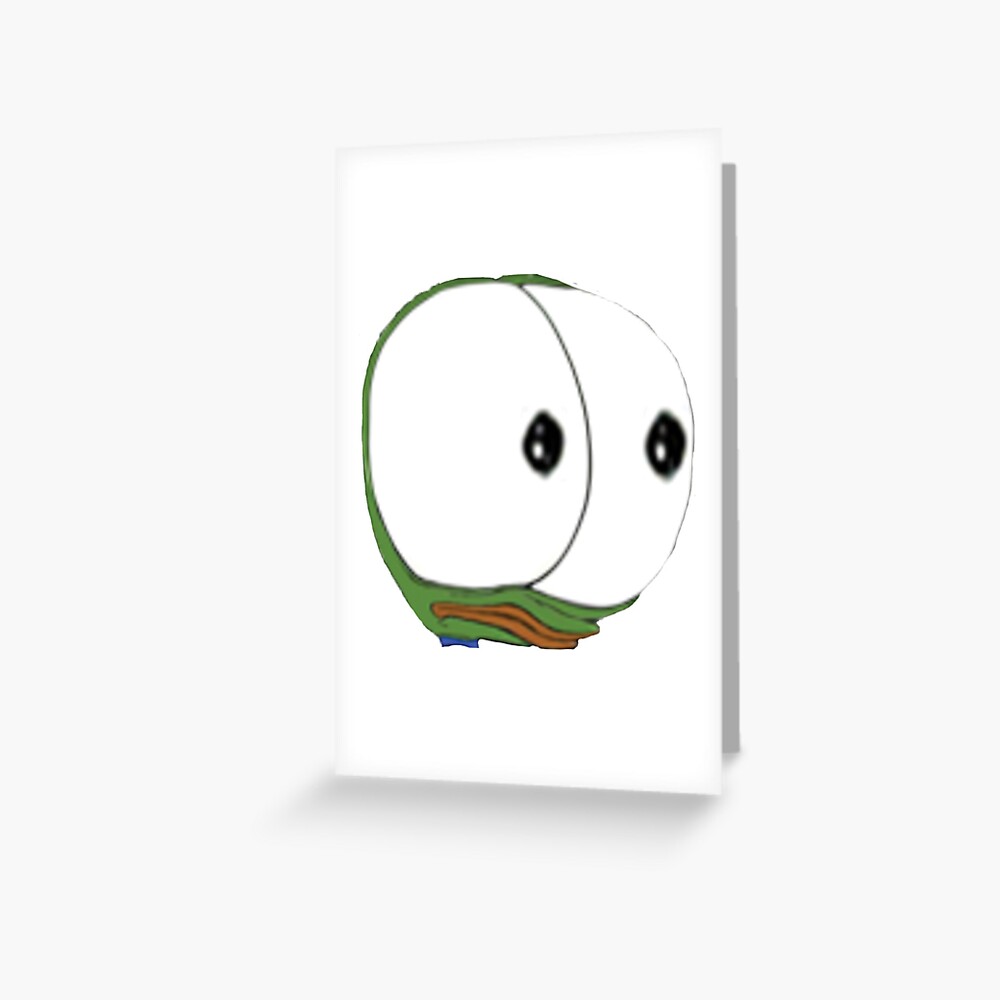 "MonkaOMEGA Twitch Emote" Greeting Card by Mash701 | Redbubble