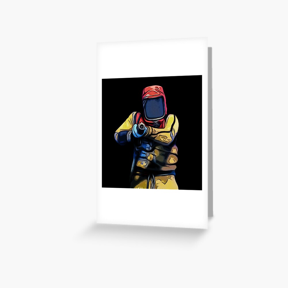 "Rust hazmat suit" Greeting Card for Sale by DarkoA | Redbubble