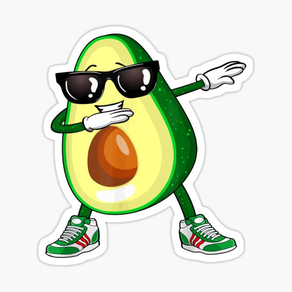 Avocado Dabbing Stickers | Redbubble