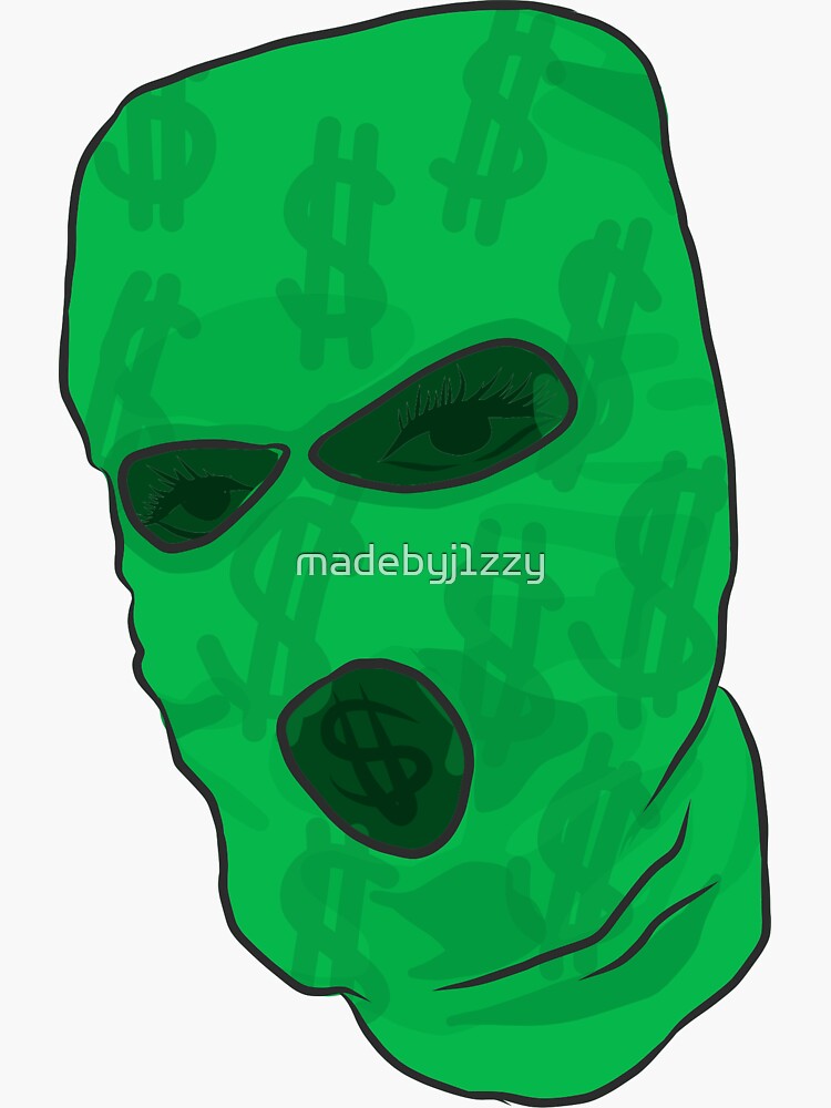 "Ski Mask" Sticker for Sale by jmav12 | Redbubble