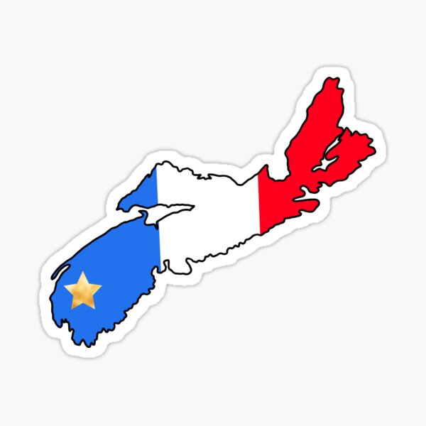 "Nova Scotia (Acadian Flag)" Sticker for Sale by Daneesha Williams ...