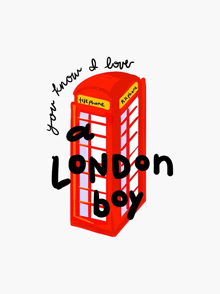 "London Boy Taylor Swift" Sticker for Sale by minsungellie | Redbubble