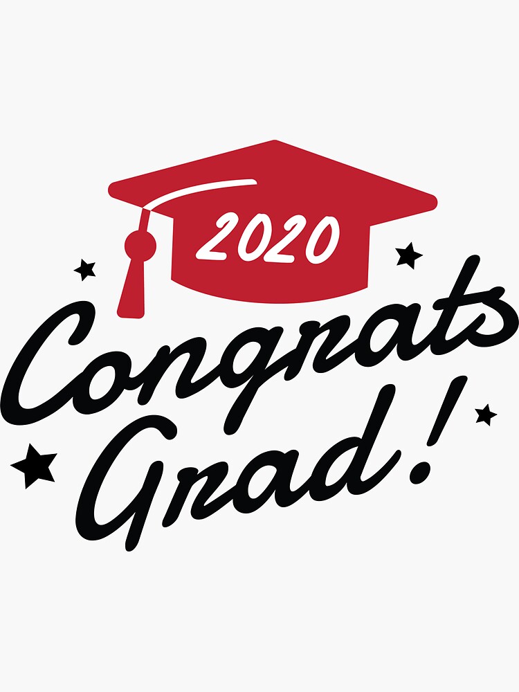 "Congrats Grad 2020, Celebrate 2020" Sticker for Sale by aekkapahk ...