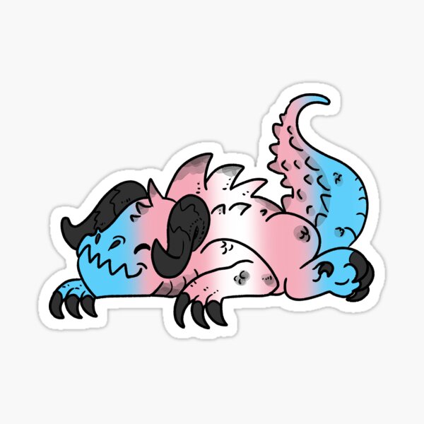 "Trans Deathclaw " Sticker for Sale by RoanoakStudios | Redbubble