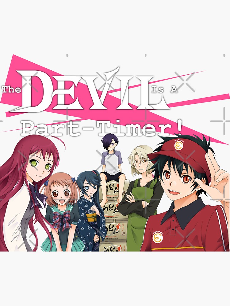 "Sadao Maou | The Devil Is A Part Timer!" Sticker by alerieilson ...