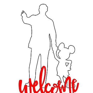 "A Welcome from Mickey and Walt" Sticker for Sale by Mary McDonald ...