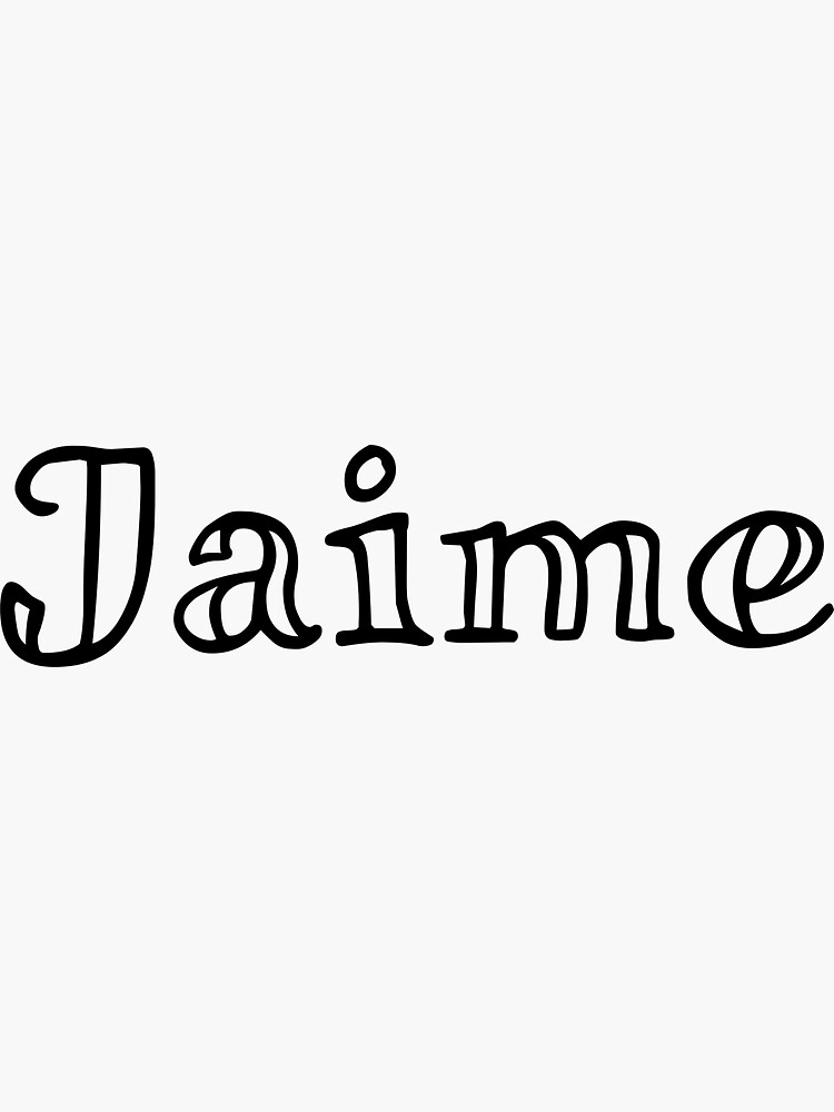 "Jaime" Sticker for Sale by gulden | Redbubble