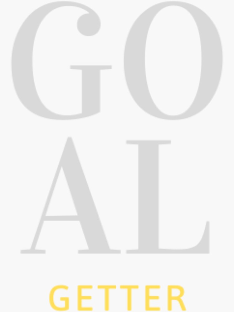 "GOAL getter" Sticker for Sale by Hebam07 | Redbubble