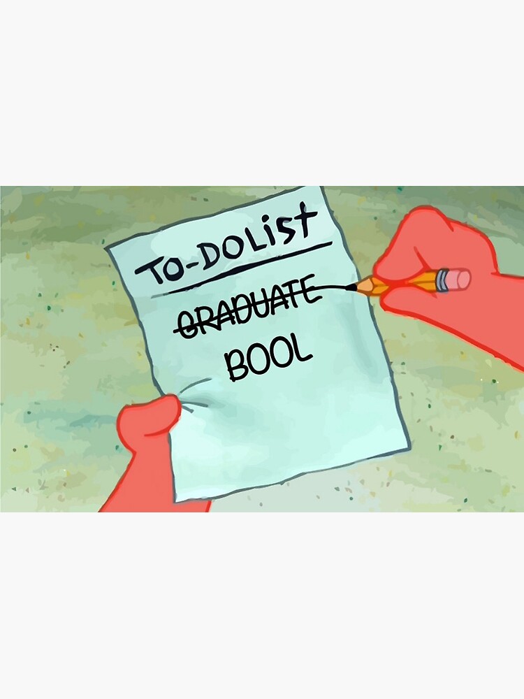 "Patrick To Do List Meme " Sticker by diciccoarianna | Redbubble