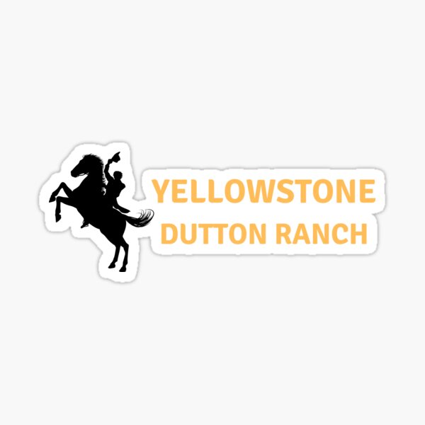Dutton Ranch Yellowstone Logo Stickers | Redbubble
