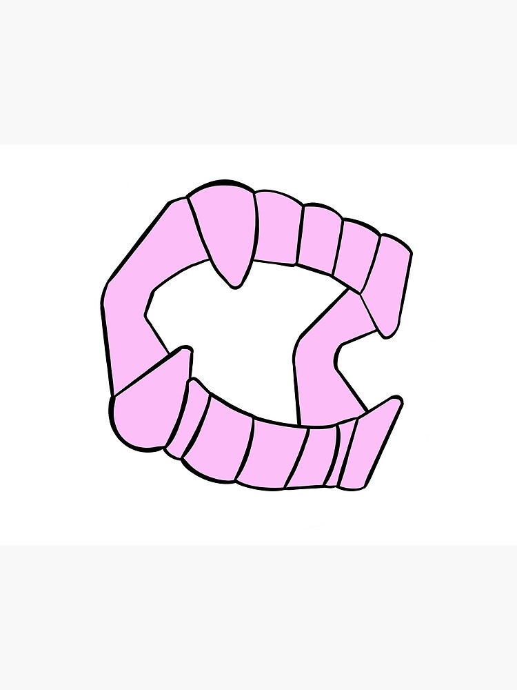 "Plastic Pink Vampire Fangs" Canvas Print for Sale by AmeliaXanthe ...