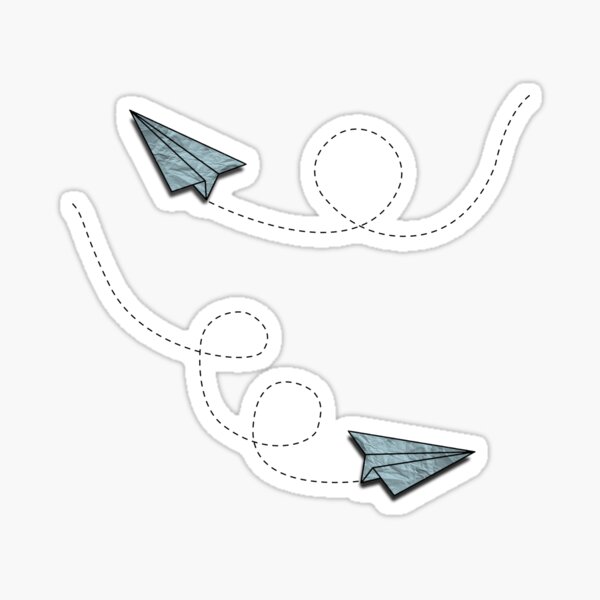 "vintage paper planes" Sticker by tablespoon | Redbubble