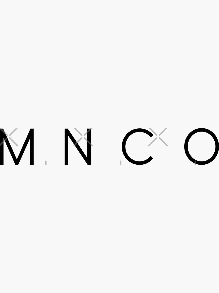 ""mnco"" Sticker for Sale by Maximilienmnco | Redbubble
