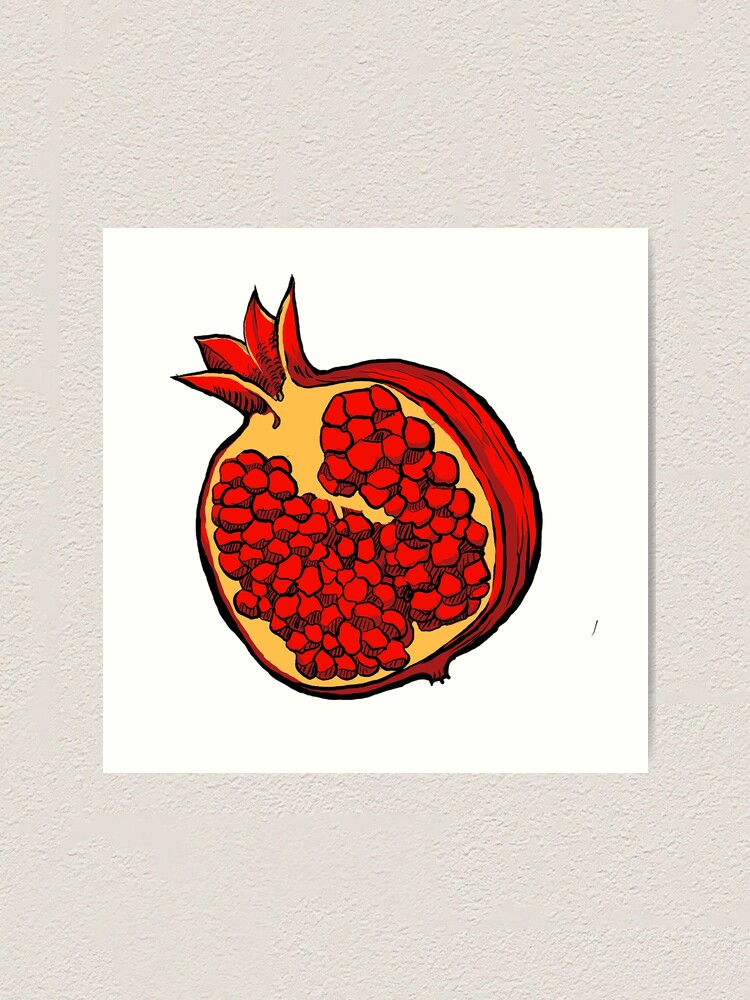 "pomegranate- color" Art Print by leebradford | Redbubble