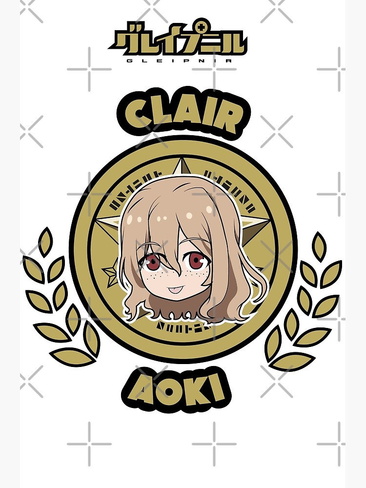"GLEIPNIR: CLAIR AOKI CHIBI (WHITE)" Poster by FunGangStore | Redbubble