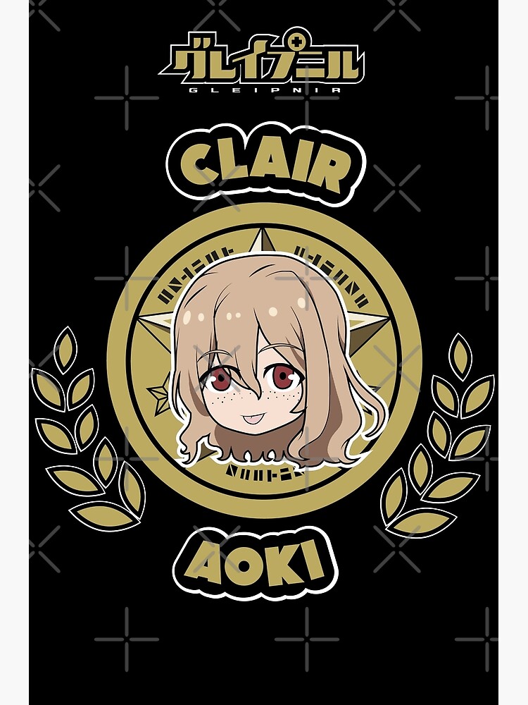 "GLEIPNIR: CLAIR AOKI CHIBI (BLACK)" Poster by FunGangStore | Redbubble
