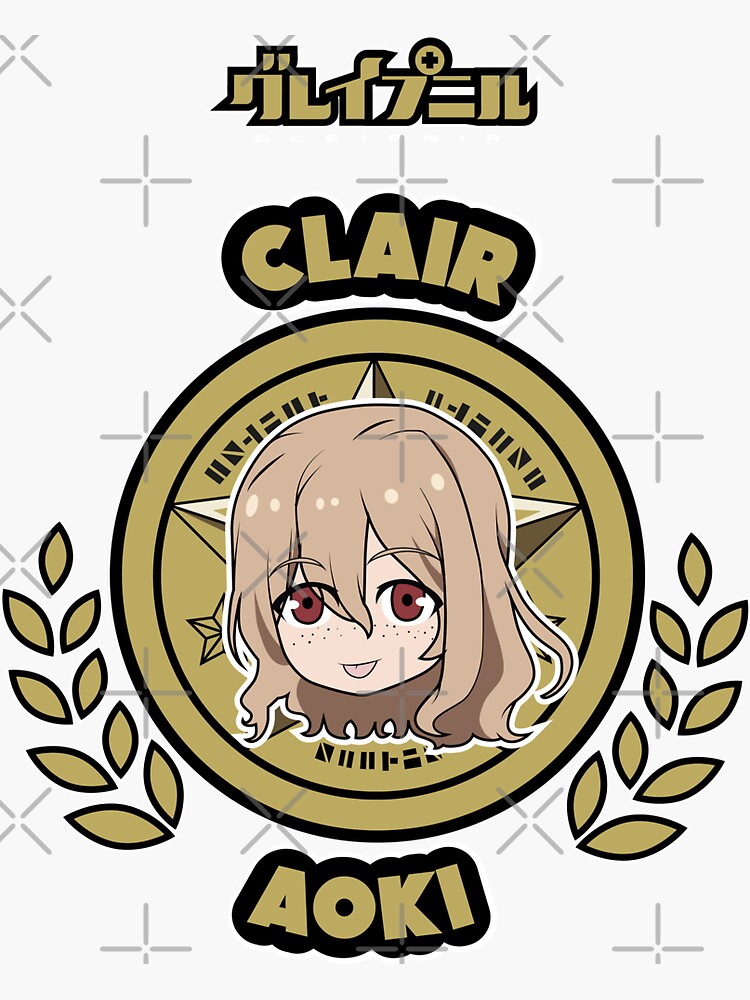 "GLEIPNIR: CLAIR AOKI CHIBI (BLACK)" Sticker for Sale by FunGangStore ...