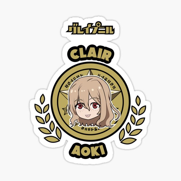 "GLEIPNIR: CLAIR AOKI CHIBI (BLACK)" Sticker for Sale by FunGangStore ...