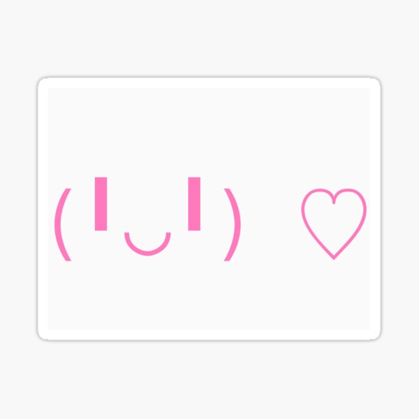 "Kawaii Japanese Emoticon Sticker" Sticker for Sale by jocelynw7 ...