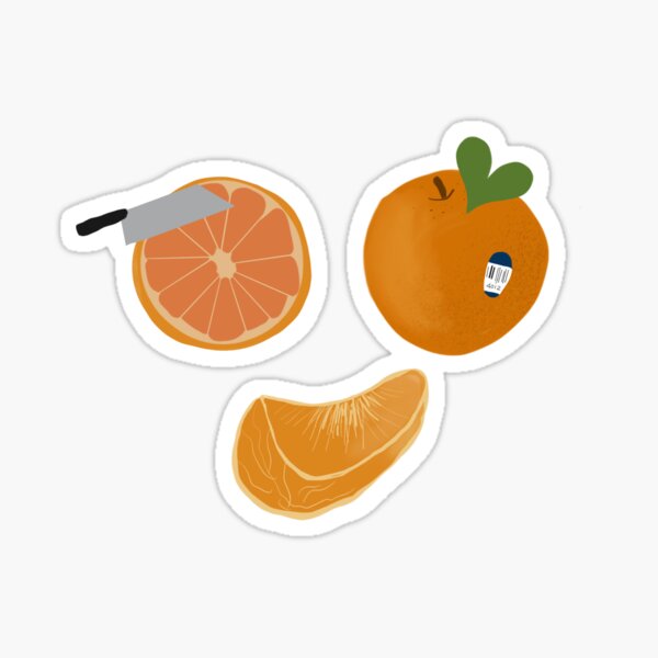 "orange,vitamin c,sunkist 4012,MASK,FACE MASK,STAY HOME" Sticker for ...