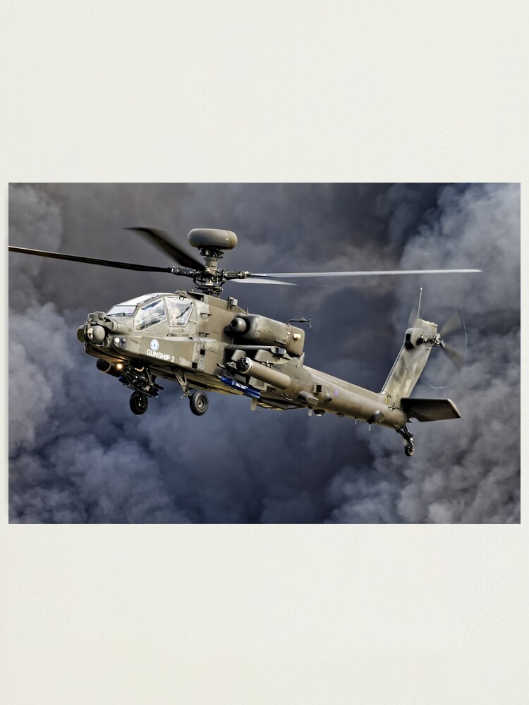 "AgustaWestland WAH-64 Apache AH.1" Photographic Print for Sale by ...
