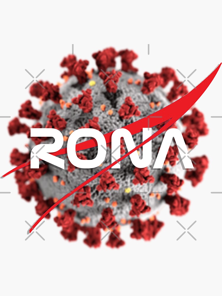 "Funny "RONA" Logo" Sticker for Sale by SodaPopRock | Redbubble