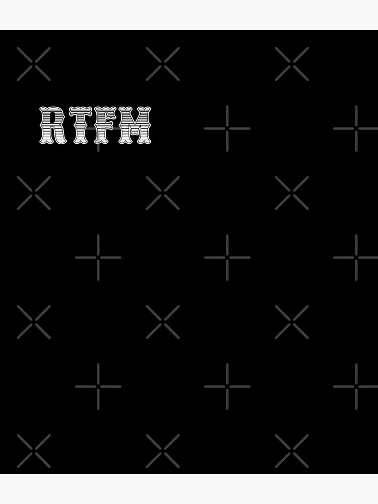 "RTFM - Read The Fine Manual - Cooles Weißes Western Design" Rucksack ...