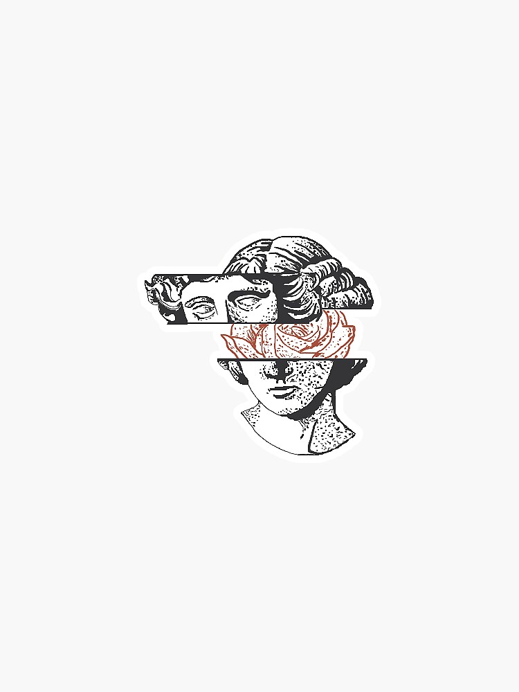 "the david sculpture" Sticker by lorenzahc | Redbubble