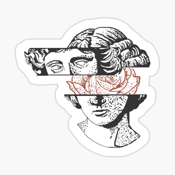 "the david sculpture" Sticker by lorenzahc | Redbubble
