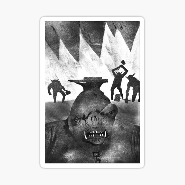 "Working hard" Sticker for Sale by BMAB | Redbubble