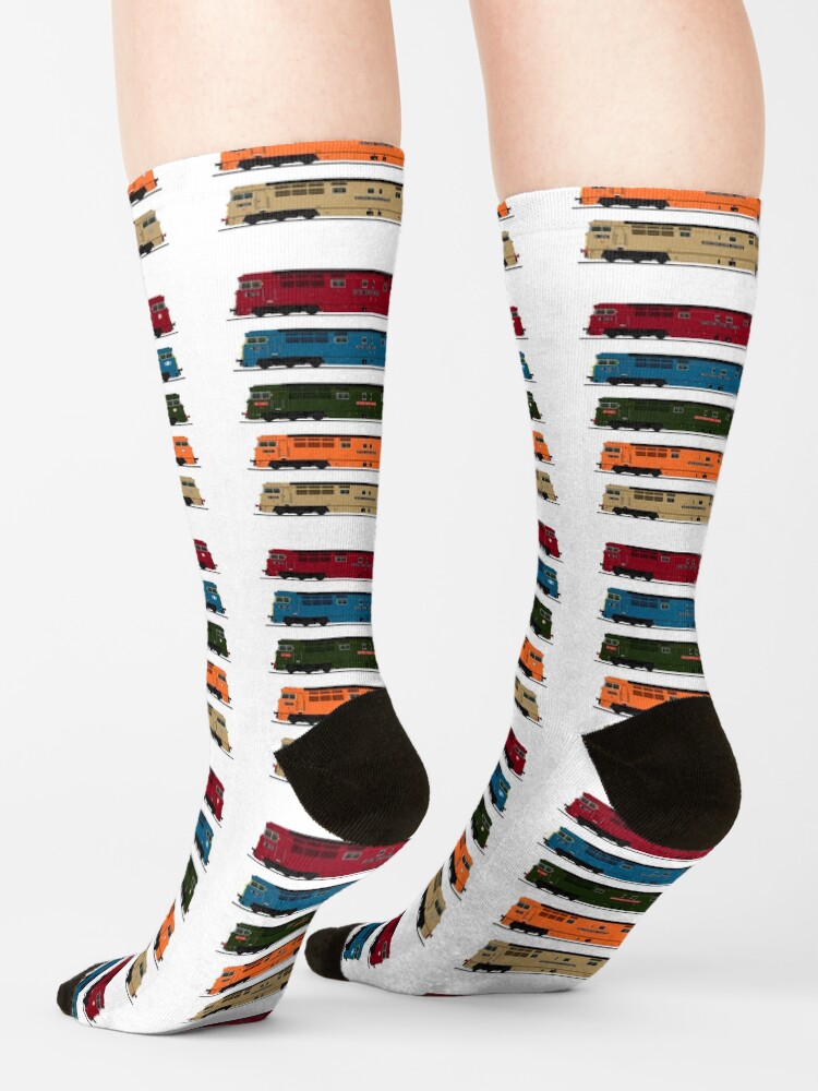 "BRITISH RAIL WESTERN LOCOMOTIVES " Socks for Sale by CraigMatthews ...