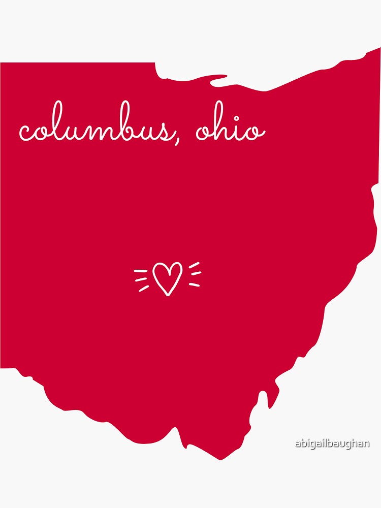 "Columbus, Ohio" Sticker for Sale by abigailbaughan | Redbubble