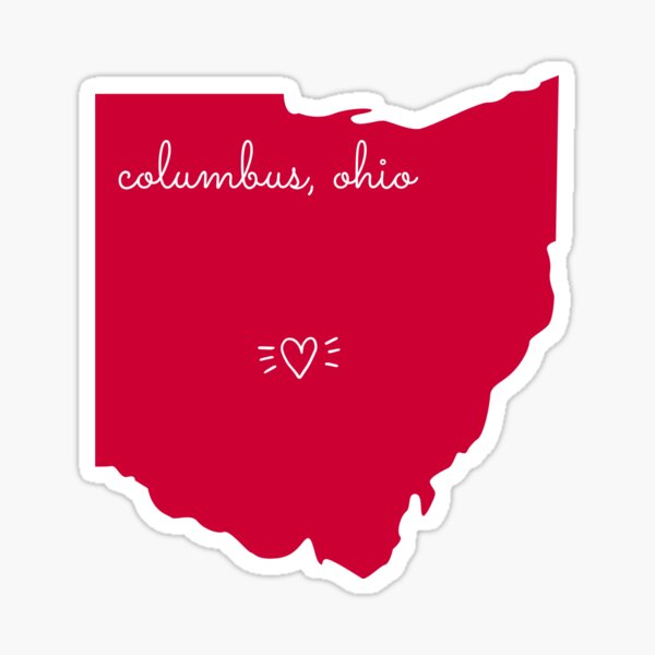 "Columbus, Ohio" Sticker for Sale by abigailbaughan | Redbubble