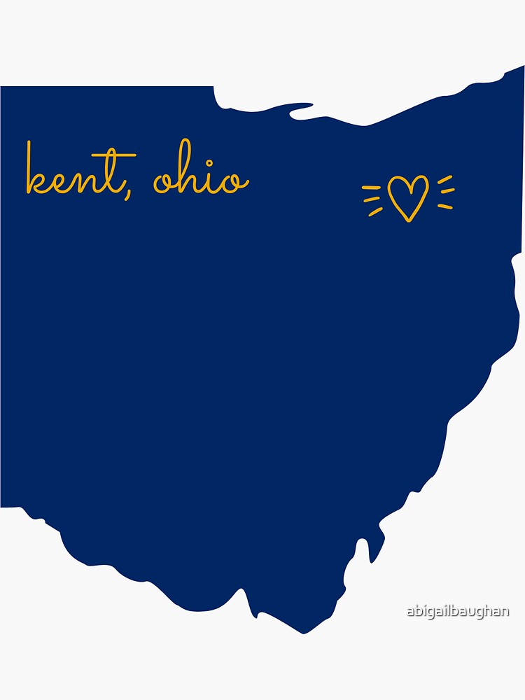"Kent, Ohio" Sticker for Sale by abigailbaughan | Redbubble