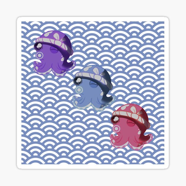 "Octopi" Sticker for Sale by Piranhanora | Redbubble