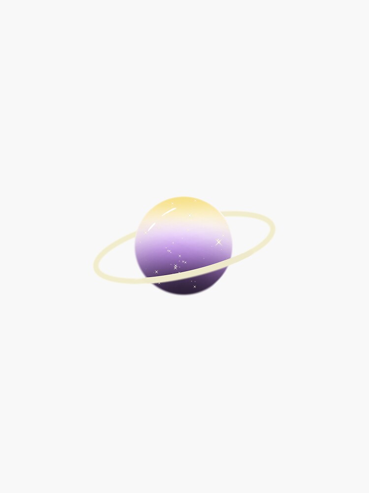 "Pastel Nonbinary Pride Planet" Sticker for Sale by Sam-makes-stuff ...