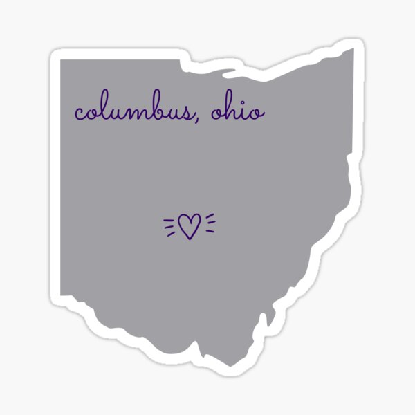 "Columbus, Ohio" Sticker for Sale by abigailbaughan | Redbubble