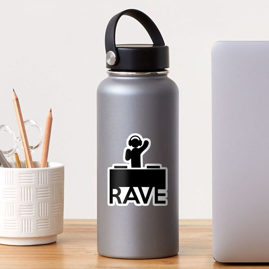 "Rave" Sticker by Kreativista | Redbubble