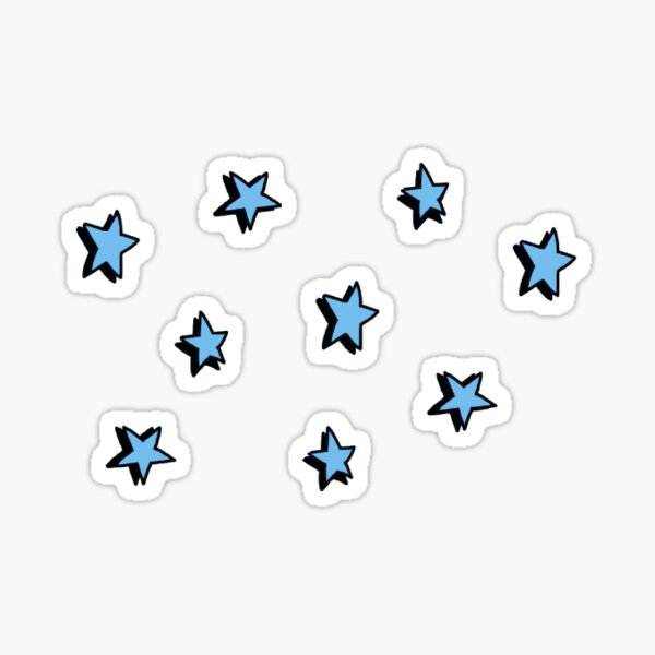 "blue star sticker pack" Sticker for Sale by zoehann | Redbubble