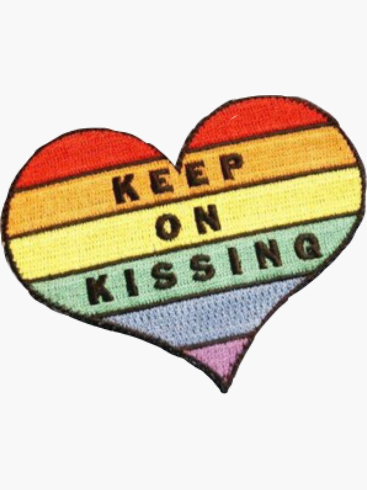 "keep on kissing sticker" Sticker by kennedyyy13 | Redbubble