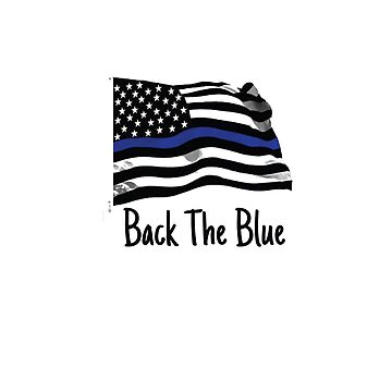 "Back The Blue t-shirts " Sticker for Sale by sfayga20 | Redbubble