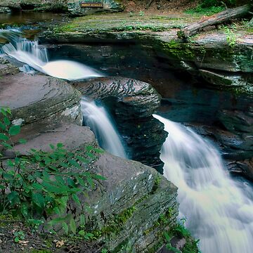 "Murray Reynolds Waterfall "Faces"" Greeting Card for Sale by Gene ...