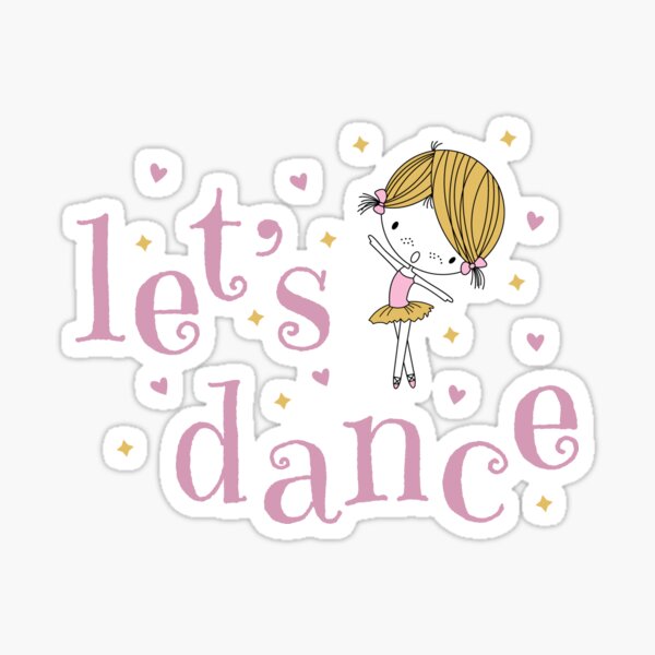 "Let's Dance" Sticker for Sale by TheGrooveShack | Redbubble
