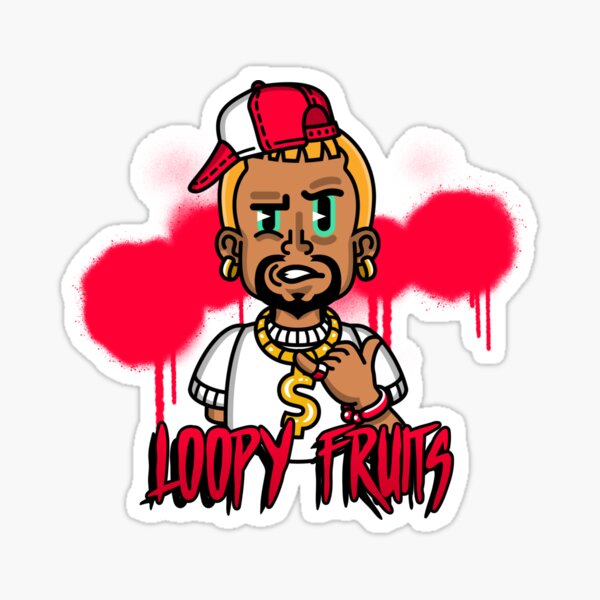 "Loopy Fruits " Sticker for Sale by superteesprint | Redbubble