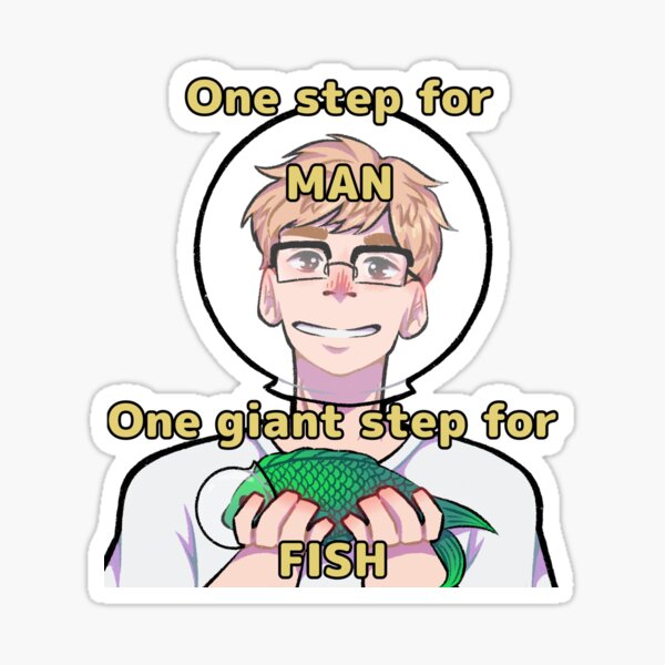 "Callmecarson space fish" Sticker by SashaSketches | Redbubble