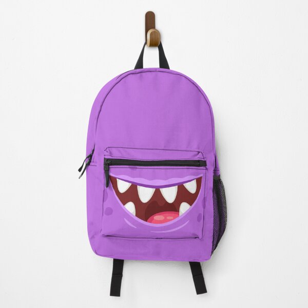 "Purple Monster Laughing Mouth Smiley Face 2" Backpack for Sale by ...