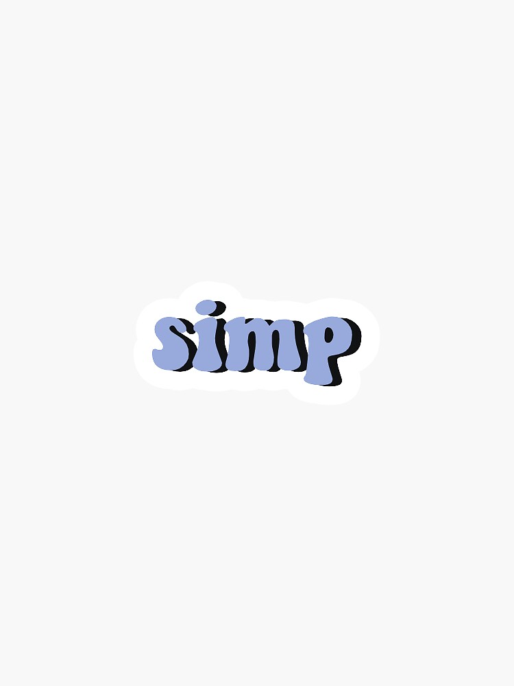 "simp" Sticker for Sale by IvyJirsa | Redbubble