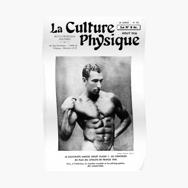 "La Culture Physique August 1936 French Bodybuilder Marcel Rouet ...
