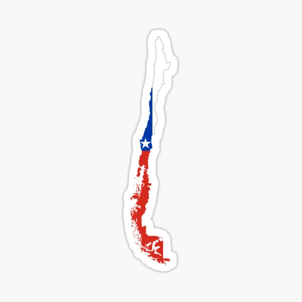 "CHILEAN FLAG, MAP OF CHILE" Sticker for Sale by CasaLatina | Redbubble