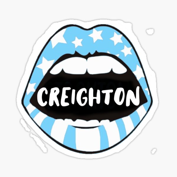 "Creighton Lips Sticker" Sticker by stickersbyannie | Redbubble